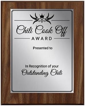 Signs ByLITA Customizable Chili Cook Off Award Wooden Plaque Award wit ...