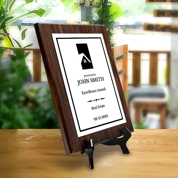 Real Estate Theme Customizable Award Plaque | Recognition of Achieveme ...