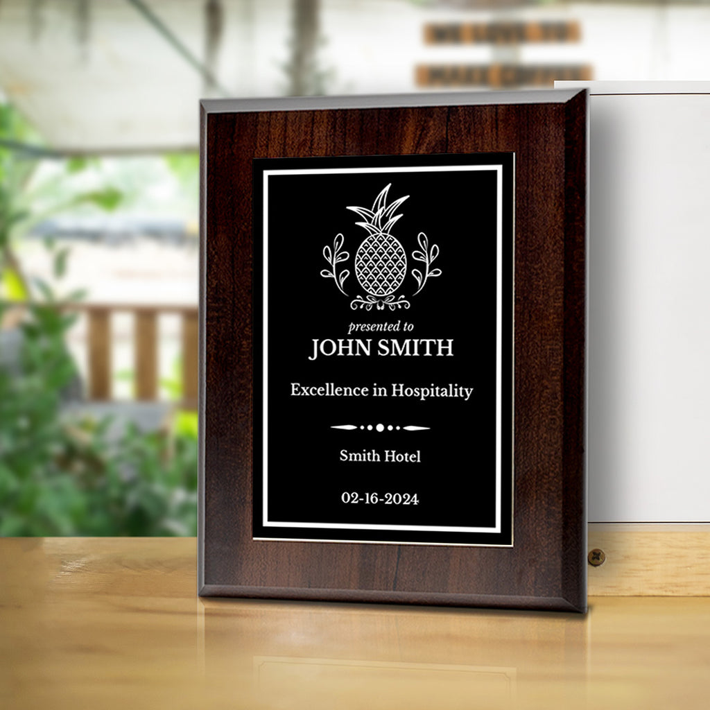 Hospitality Theme Customizable Award Plaque | Recognition of Achieveme ...