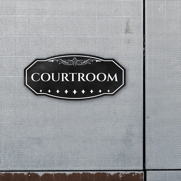 Victorian Plus Courtroom Wall or Door Sign | Legal and Courtroom Signa ...