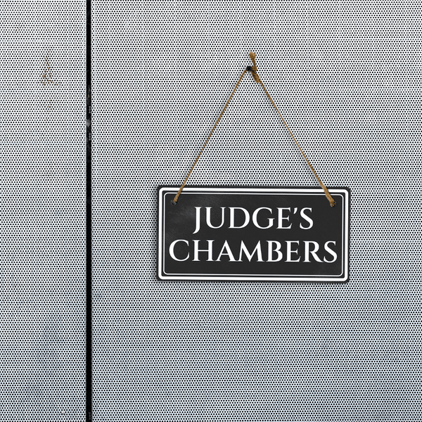 Judge's Chambers 5" x 10" Hanging Wall or Door Sign | Legal and Court ...