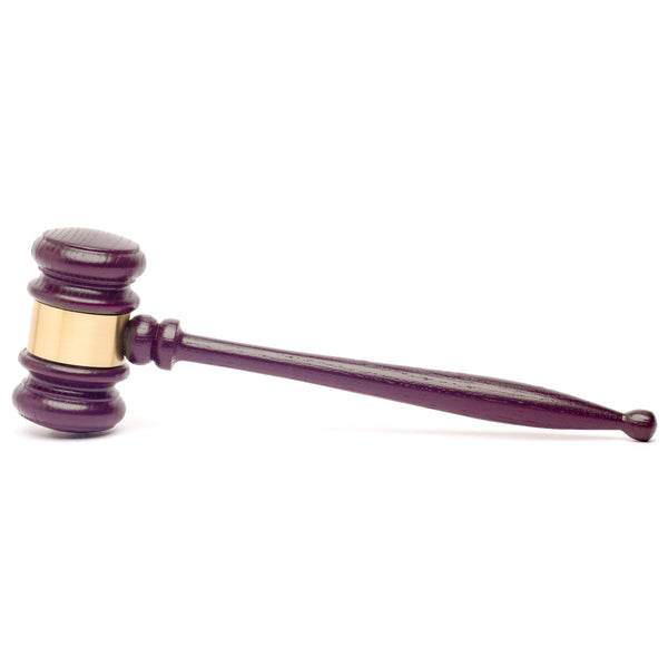 10-1/2" Imperial Purple Gavel – GavelsFast